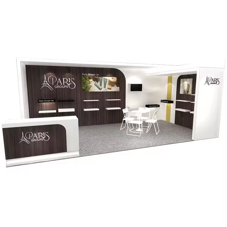 Kungfu Booth Wooden Modular 18㎡ Booth High Quality Exhibition Booth ...